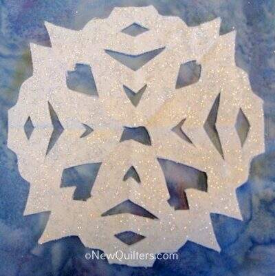 Cut Out "Paper" Snowflakes from Fabric - They Last Forever! - New Quilters