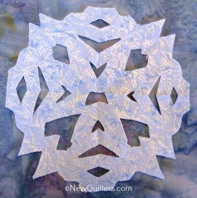 Cut Out "Paper" Snowflakes from Fabric - They Last Forever! - New Quilters