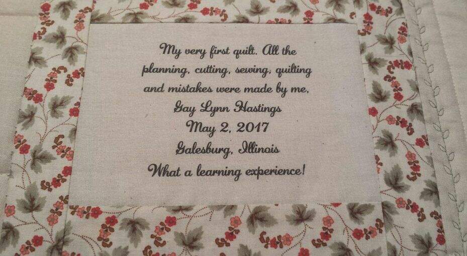 Quilt Label Ideas: How to Design and Create a Label - New Quilters