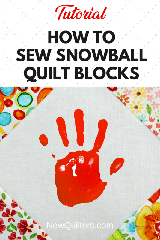 Sewing Snowball Quilt Blocks — Tutorial - New Quilters