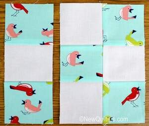 How to Strip Piece Nine-Patch (9 Patch) Quilt Blocks | New Quilters