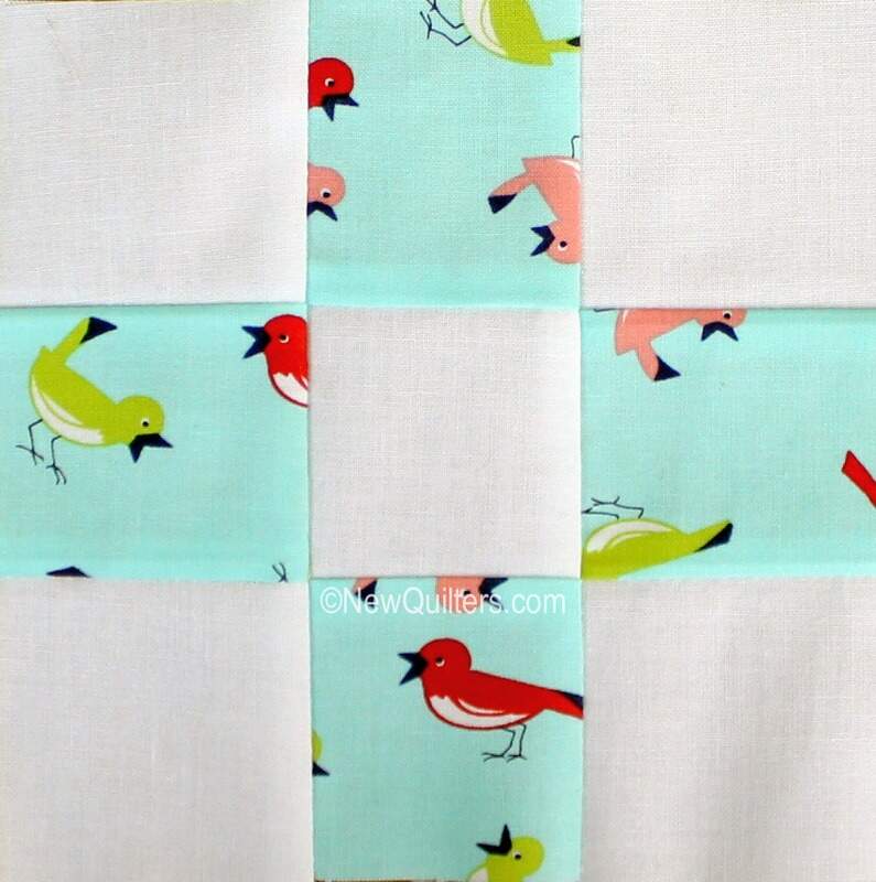 How to Strip Piece Nine-Patch (9 Patch) Quilt Blocks | New Quilters