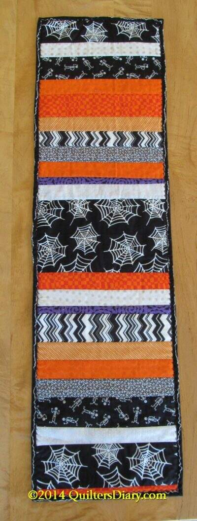 Halloween Quilt-as-You-Go Table Runner - New Quilters