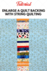 Enlarge Your Quilt Backing with String Quilting - New Quilters