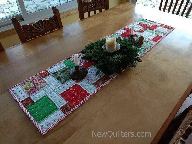 12 Days of Christmas Quilted Table Runner - New Quilters