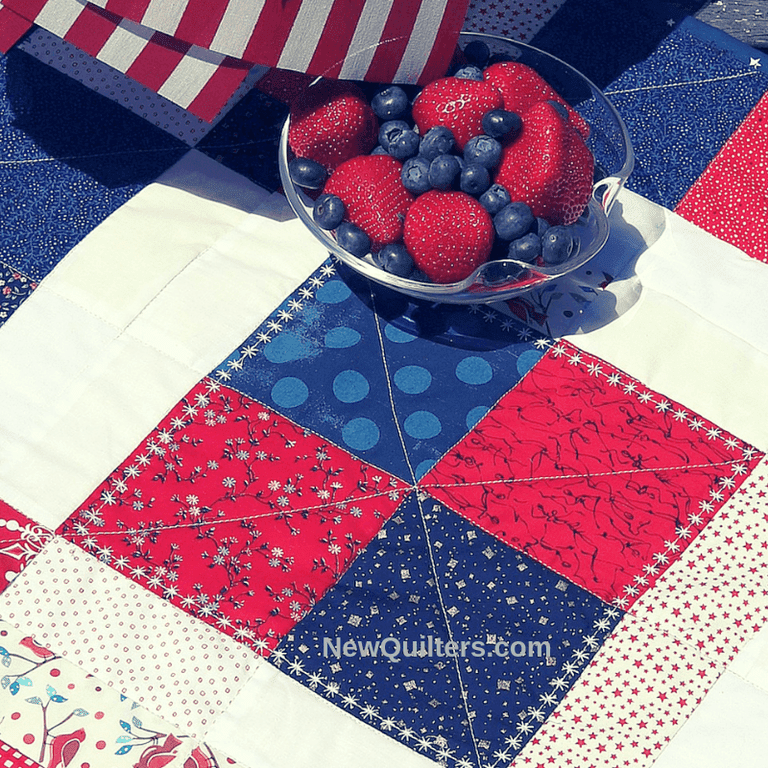 Disappearing 9 Patch Table Topper Tutorial - New Quilters