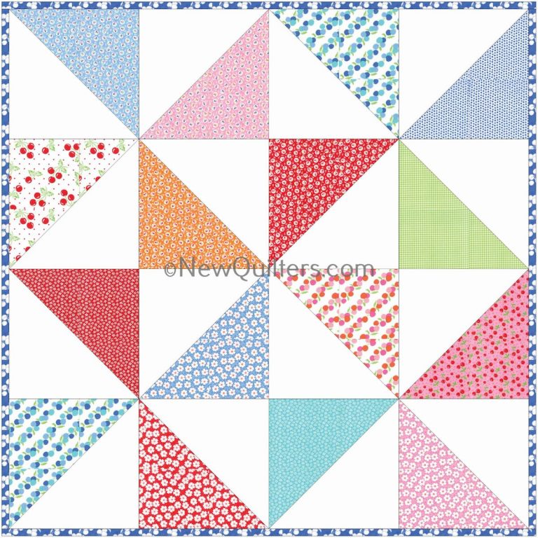 Pinwheel Layer Cake Baby Quilt - New Quilters