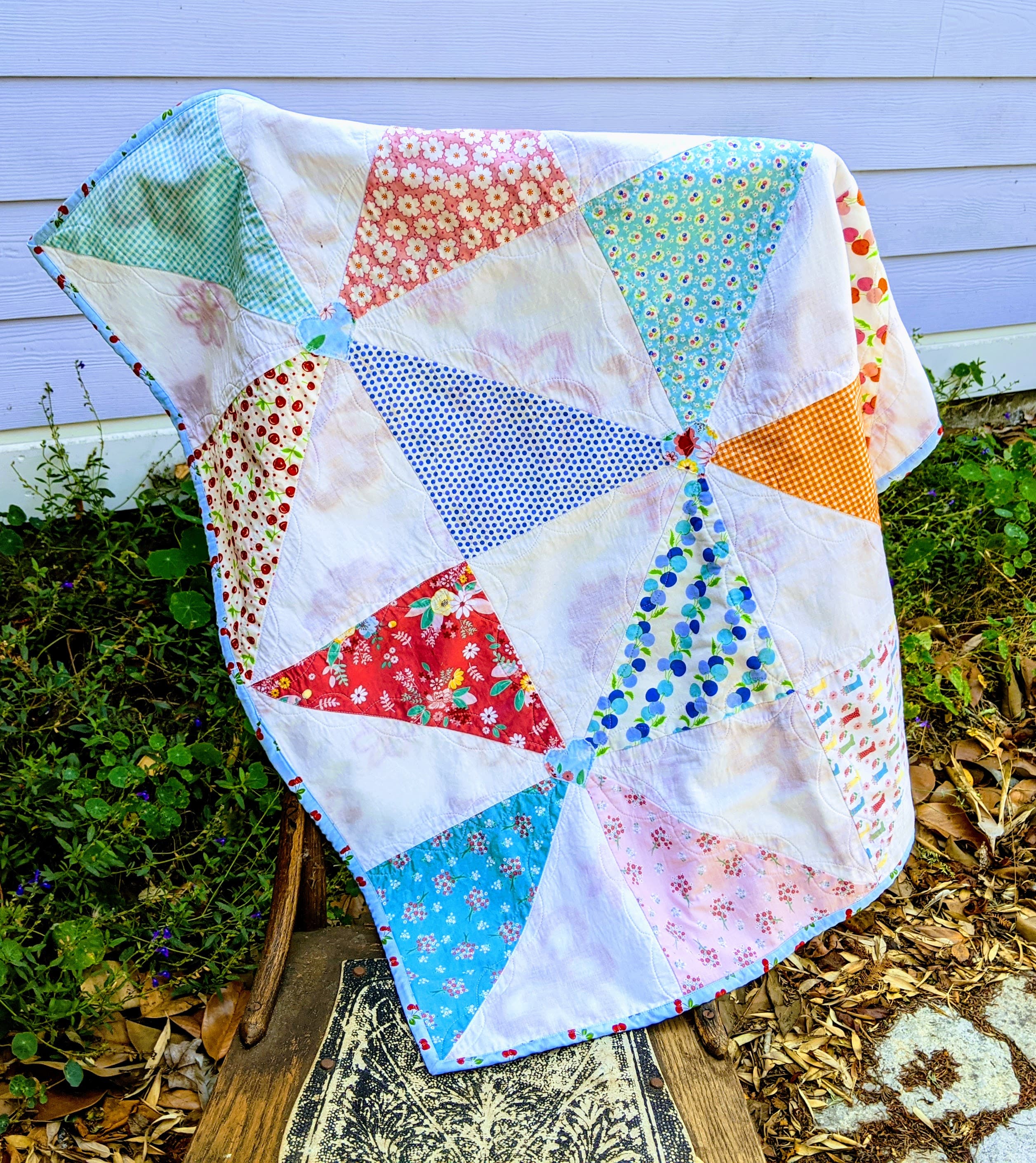Pinwheel Layer Cake Baby Quilt - New Quilters