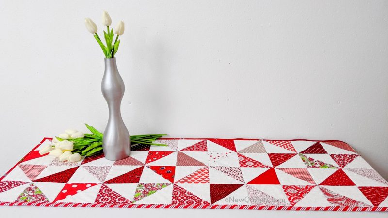 Scrappy Pinwheel Table Runner Quilt - New Quilters