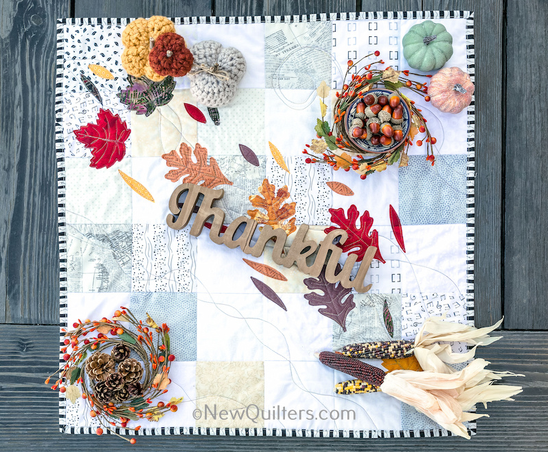 Autumn Leaves Wreath Quilt - New Quilters