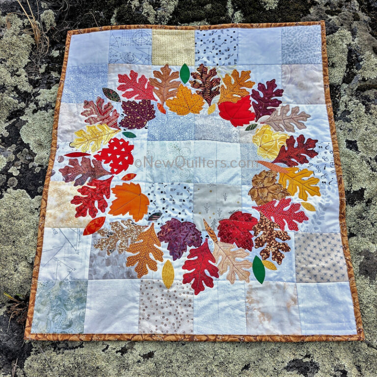 Autumn Leaves Wreath Quilt - New Quilters